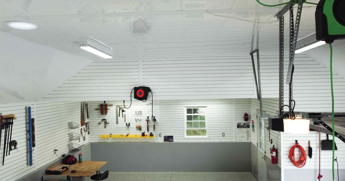 Garage Ceiling Ideas for a Bright, Finished Space - Trusscore