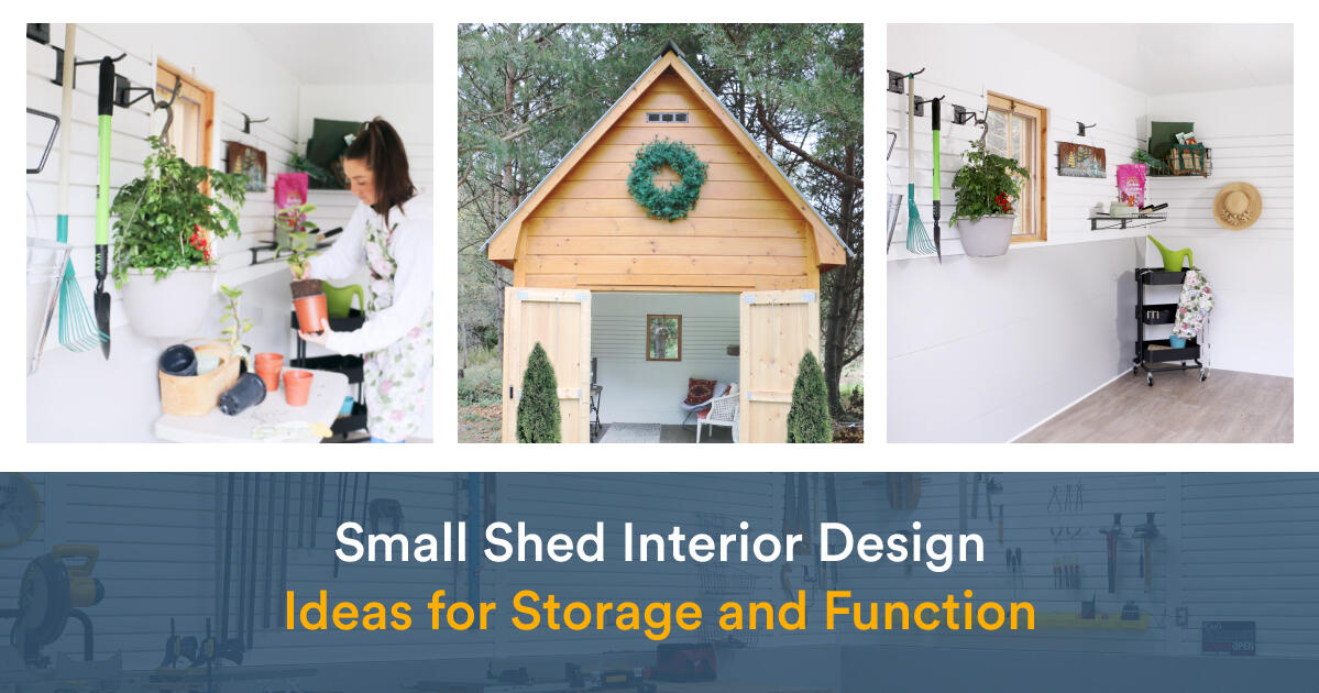 Small Shed Interior Design Ideas for Storage & Function - Trusscore